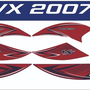 YAMAHA WAVERUNNER VX 2007 Graphics / Decal / Sticker Kit Custom Red - Etsy