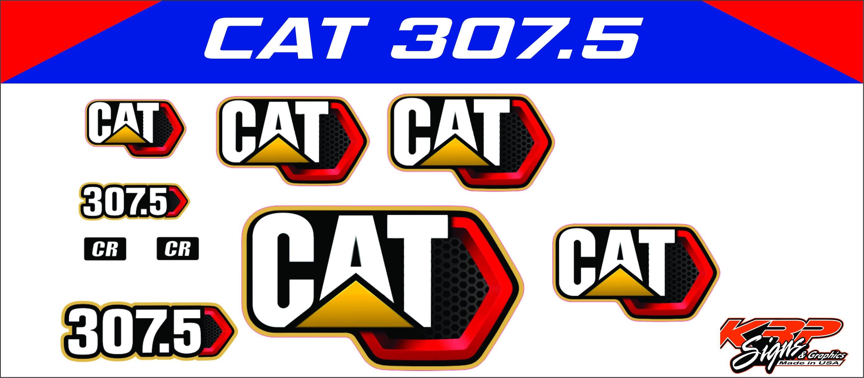 CAT 307.5 Vinyl Decal Set - Etsy