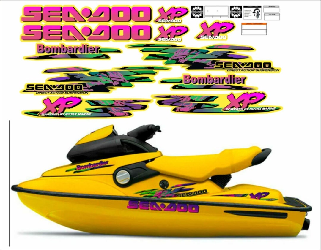 Seadoo XP 1997 - 1999 Graphics / Decal / Sticker Kit - Etsy