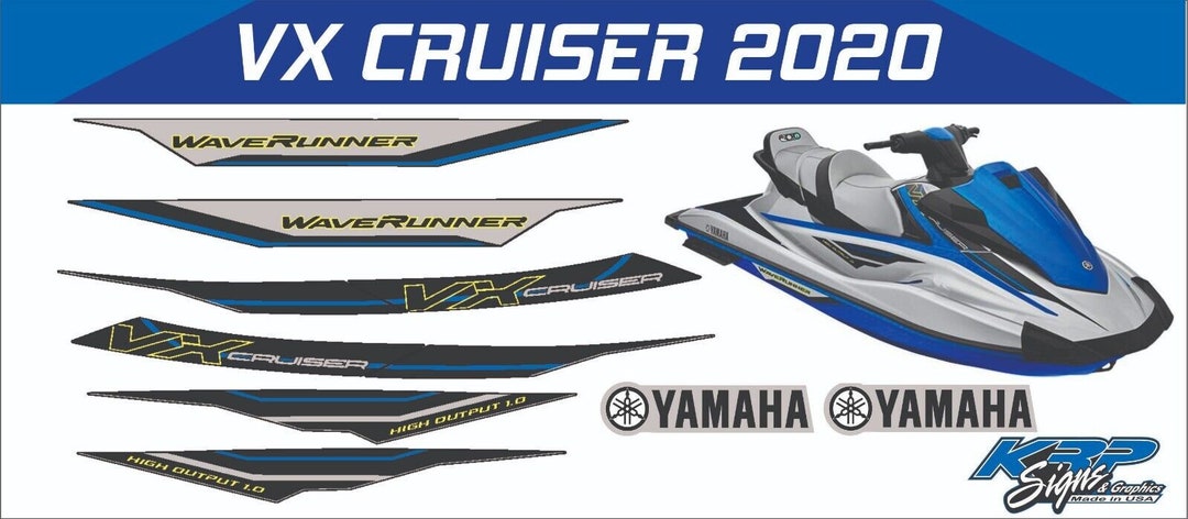 YAMAHA WAVERUNNER VX Cruiser Ho 1.0 2020 Graphics / Decal / Sticker Kit ...