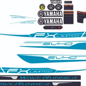 YAMAHA WAVERUNNER FX Svho Limited 2017 Graphics/decal / Sticker Kit ...