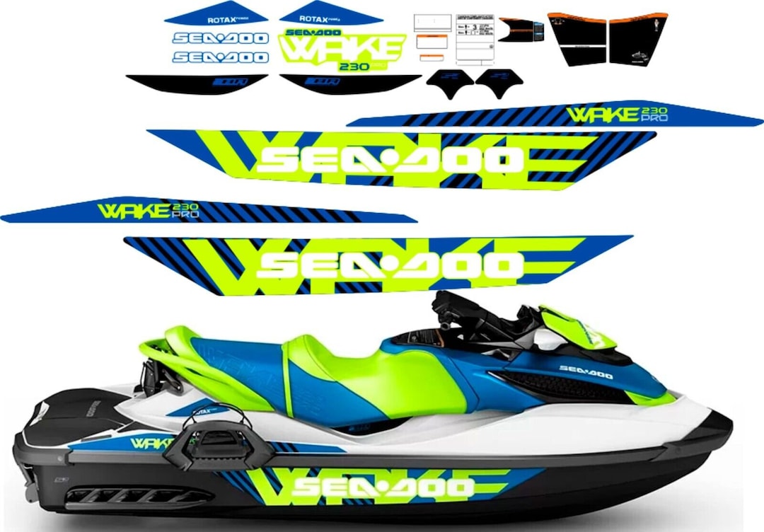 SEADOO WAKE 230 PRO 2017 Graphics / Decal / Sticker Kit - Etsy