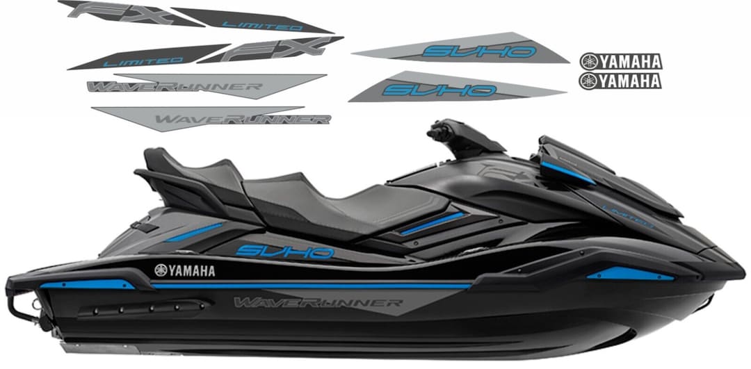 YAMAHA WAVERUNNER FX Svho Limited 2020 Graphics /decal/sticker Kit Blue ...