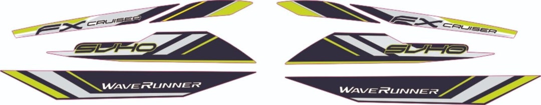 YAMAHA WAVERUNNER FX Cruiser Svho 2019 Graphics / Decal / Sticker Kit ...