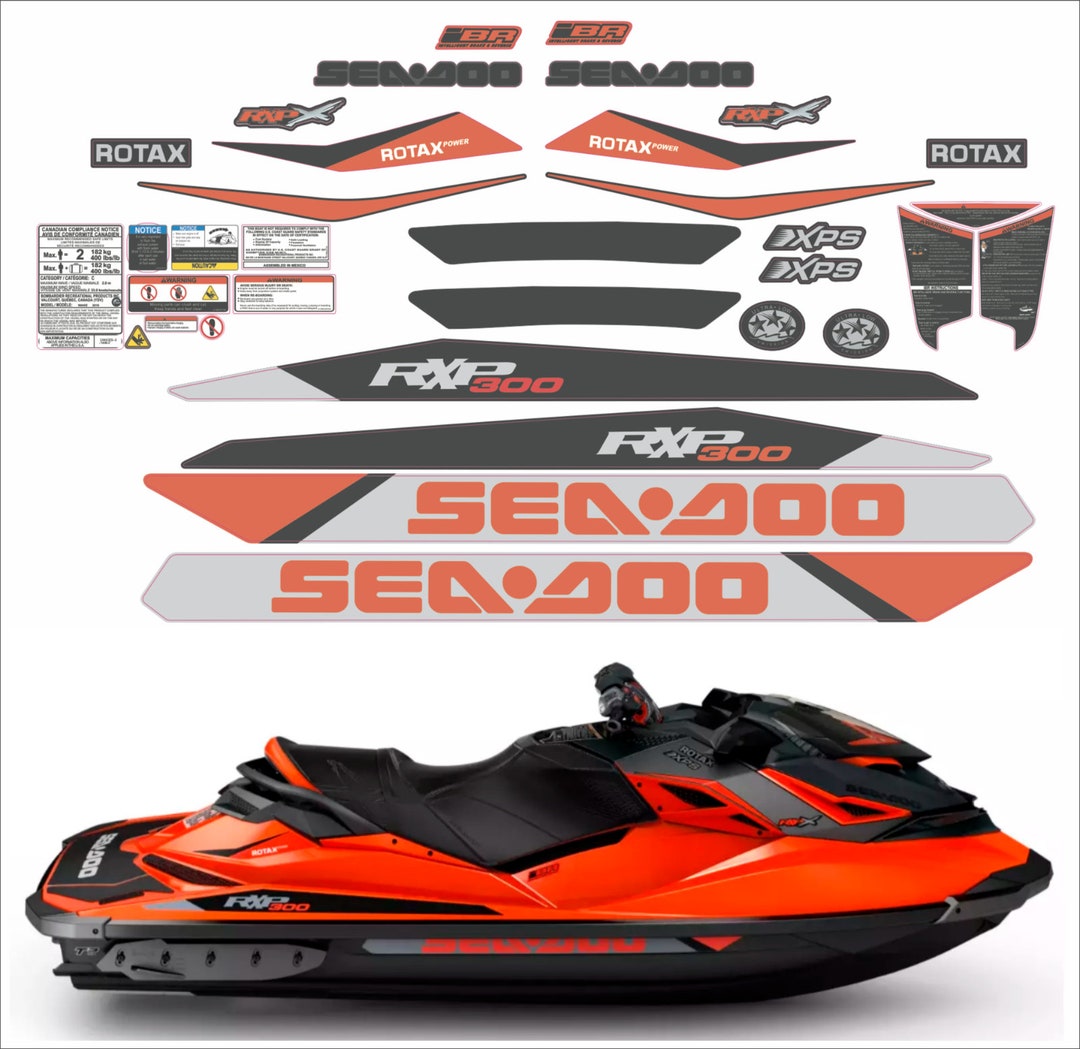 Seadoo RXP 300 2016 Graphics / Decal / Sticker Kit - Etsy