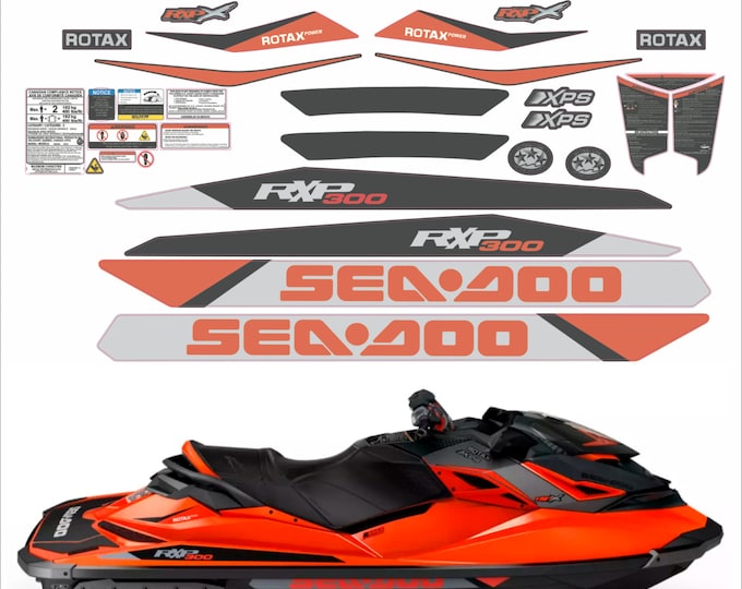 Stickers Set for Sea-doo Rxp-x 300 RS Model 2015-2018-"abstract Camo ...