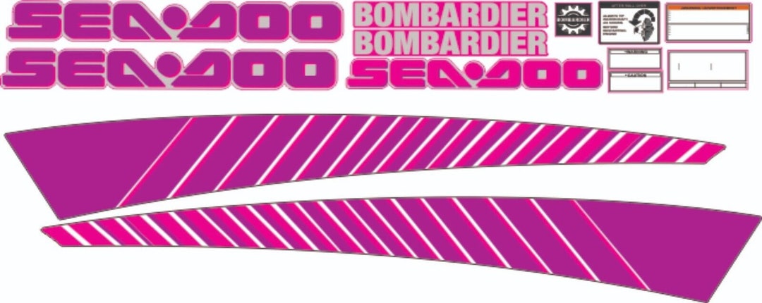 SEADOO SP 1990 Graphics / Decal / Sticker Kit CUSTOM Purple & Pink - Etsy