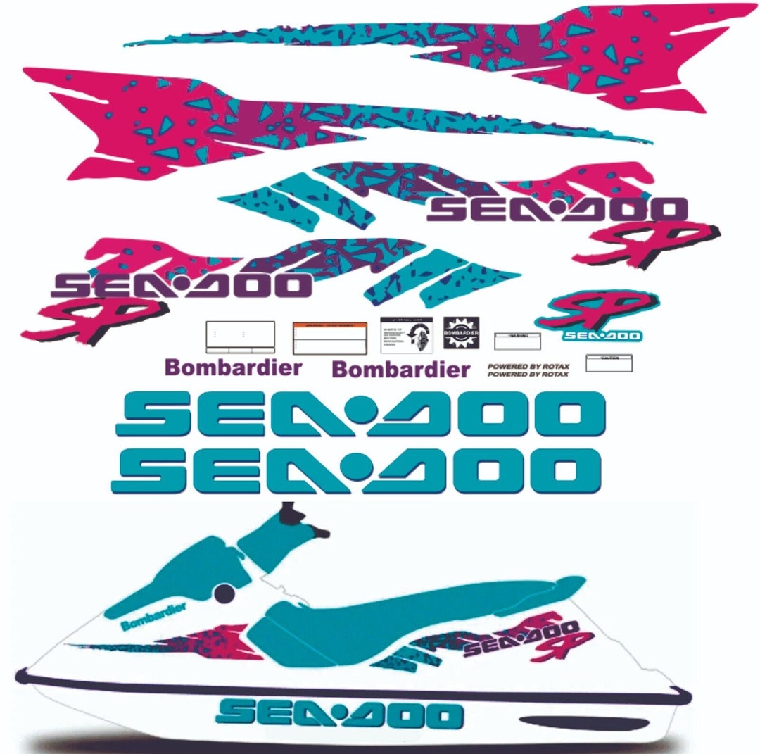 SEADOO SP 1995 Graphics / Decal / Sticker Kit CUSTOM - Etsy