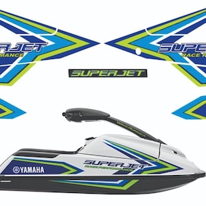 YAMAHA WAVERUNNER SUPER Jet 2019 Graphics / Decal / Sticker Kit Blue ...