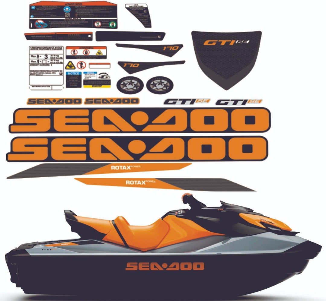 SEADOO GTI SE 170 2020 Graphics / Decal / Sticker Kit - Etsy
