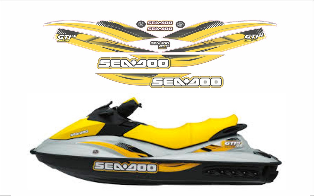 Seadoo GTI SE 2007 Graphics / Decal / Sticker Kit - Etsy