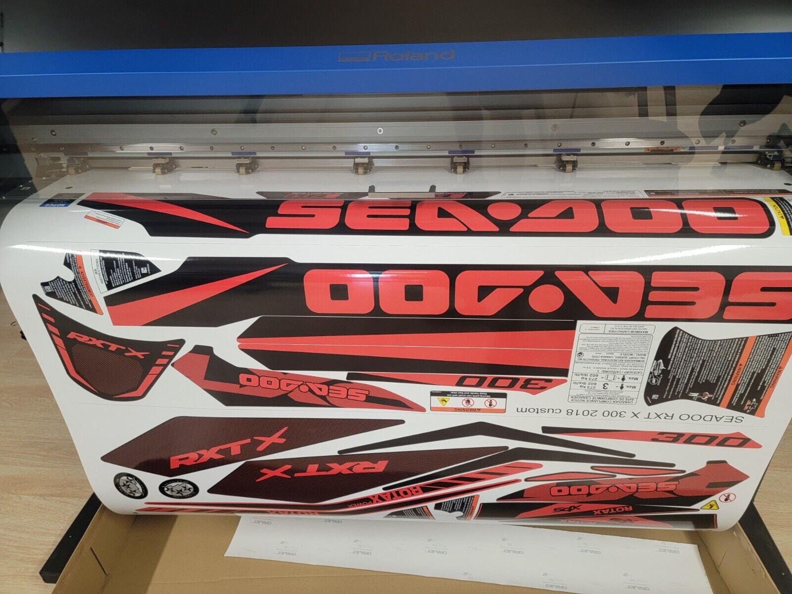 SEADOO RXT X 300 2018 Graphics / Decal / Sticker Kit Black & Red - Etsy