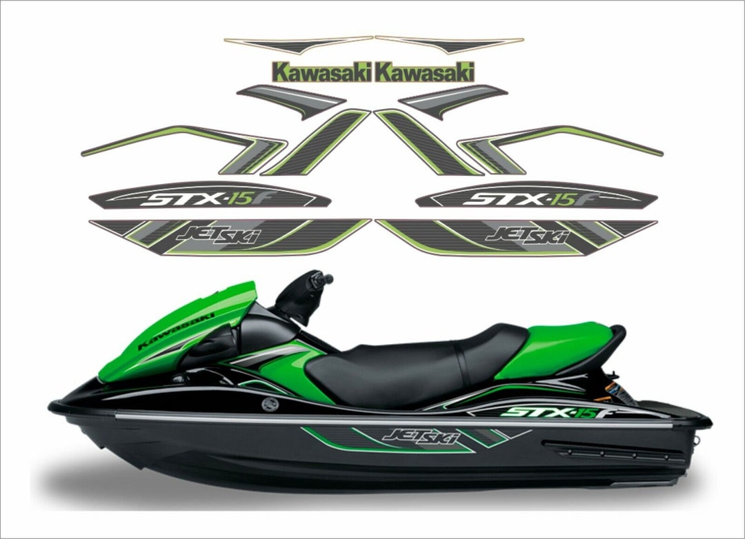 Kawasaki STX-15 F 2015 Graphics / Decal / Sticker Kit - Etsy