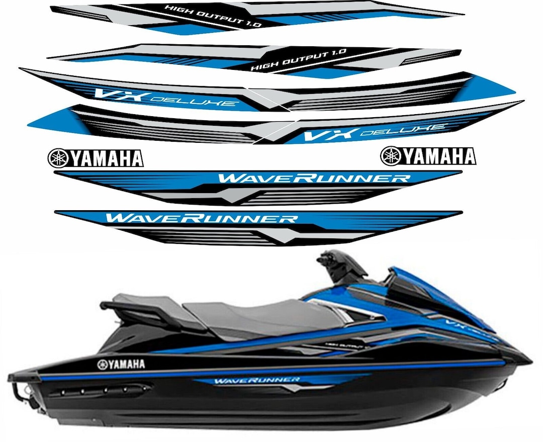 YAMAHA WAVERUNNER VX Deluxe 2018 Ho 1.0 Graphics / Decal / Sticker Kit ...