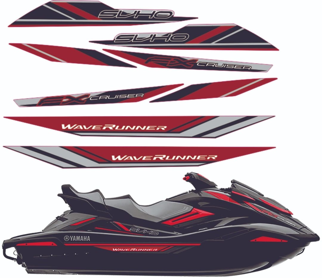 YAMAHA WAVERUNNER FX Cruiser Svho 2019 Graphics / Decal / Sticker Kit ...