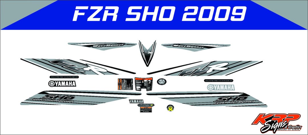 Waverunner FZR SHO 2009 Graphics / Decal / Sticker Kit - Etsy