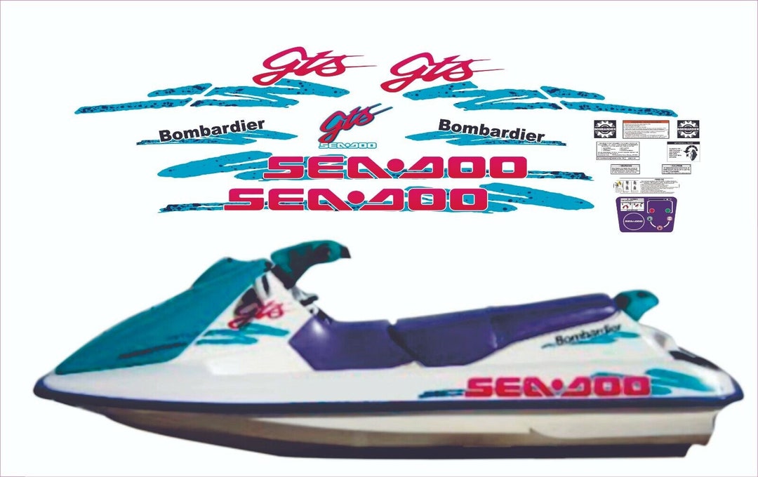 Seadoo GTS 1994 Graphics / Decal / Sticker Kit - Etsy