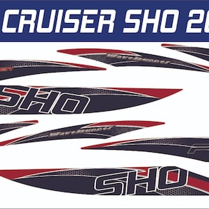 YAMAHA WAVERUNNER FX Cruiser Sho 2010 Graphics /decal / Sticker Kit Red ...