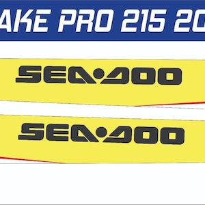 SEADOO WAKE 215 2014 PRO Graphics / Decal / Sticker Kit Bottom Hull ...