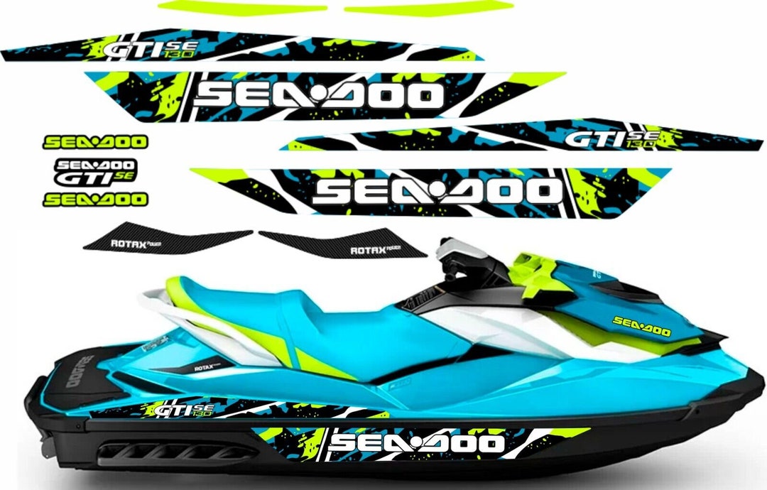 SEADOO GTI SE 130 2016 Graphics / Decal / Sticker Kit Custom - Etsy