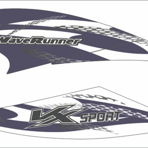 YAMAHA WAVERUNNER VX Sport 2013 Graphics / Decal / Sticker Kit Blue - Etsy