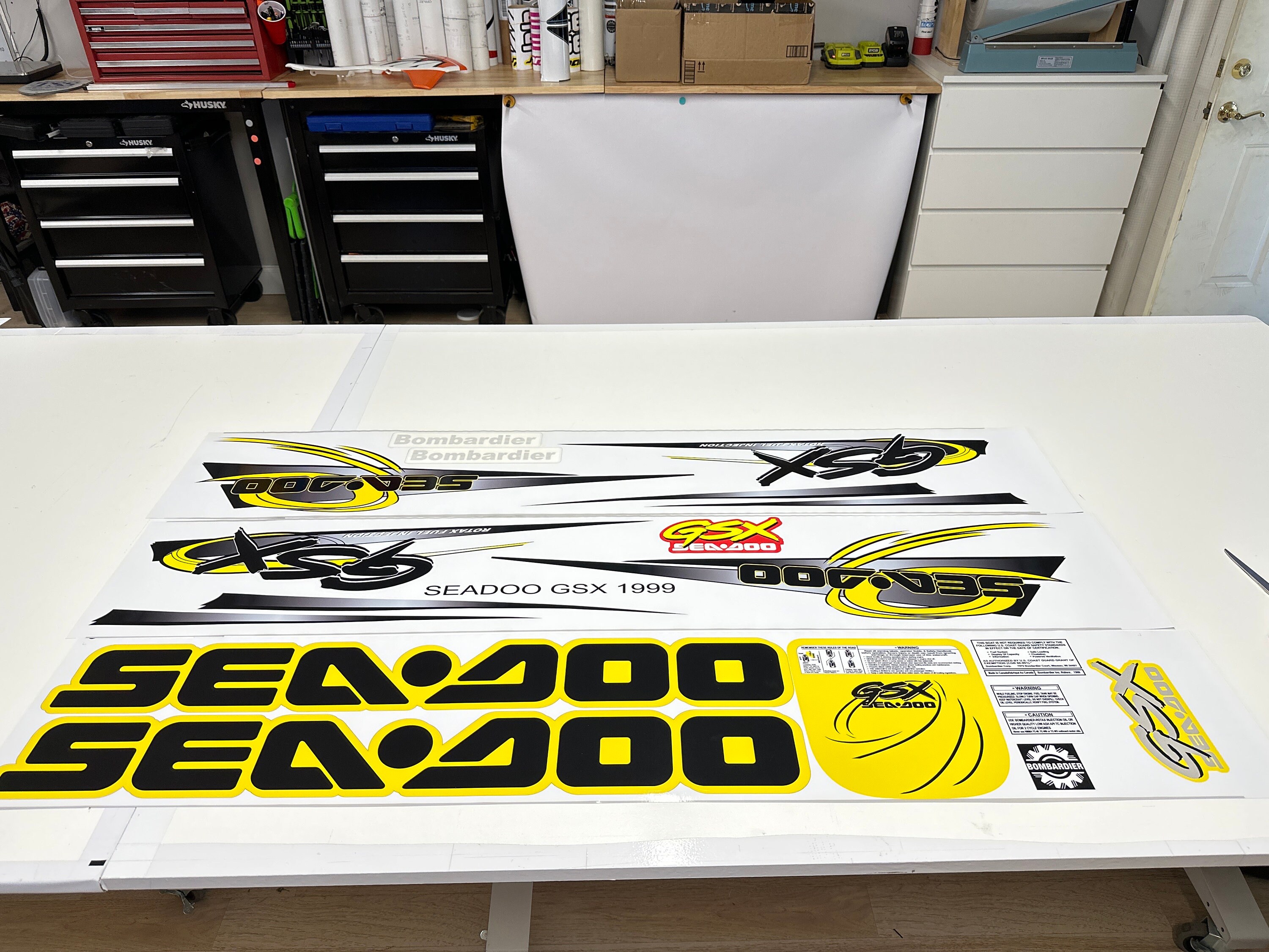 Seadoo GSX 1999 Graphics / Decal / Sticker Kit - Etsy