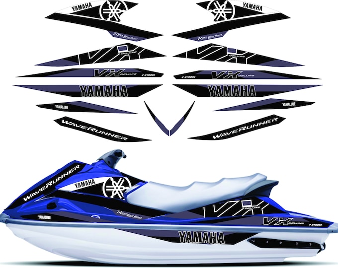 Jet Ski Graphics Kit Decal Decal Compatible With Kawasaki 550 Sx Boat ...