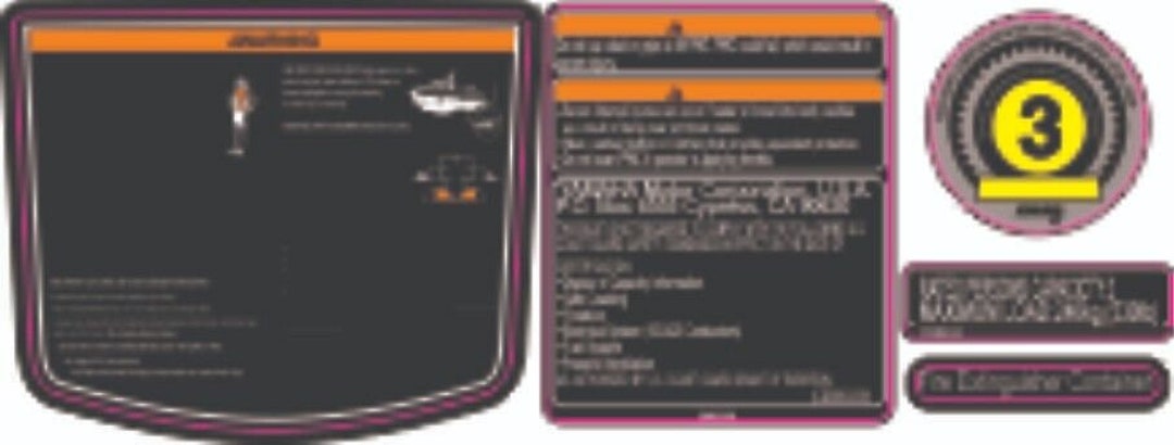 YAMAHA WAVERUNNER VX 2017-2018 Graphics / Decal Warning / Sticker Kit ...