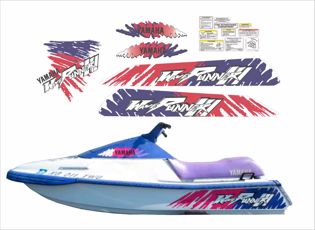 YAMAHA WAVERUNNER 1996 - 1997 GEN 3 Graphics / Decal / Sticker Kit - Etsy