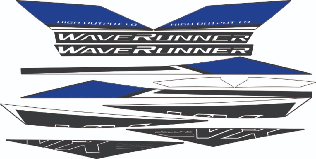 YAMAHA WAVERUNNER VX Deluxe Ho 1.0 2021 Graphics / Decal / Sticker Kit ...