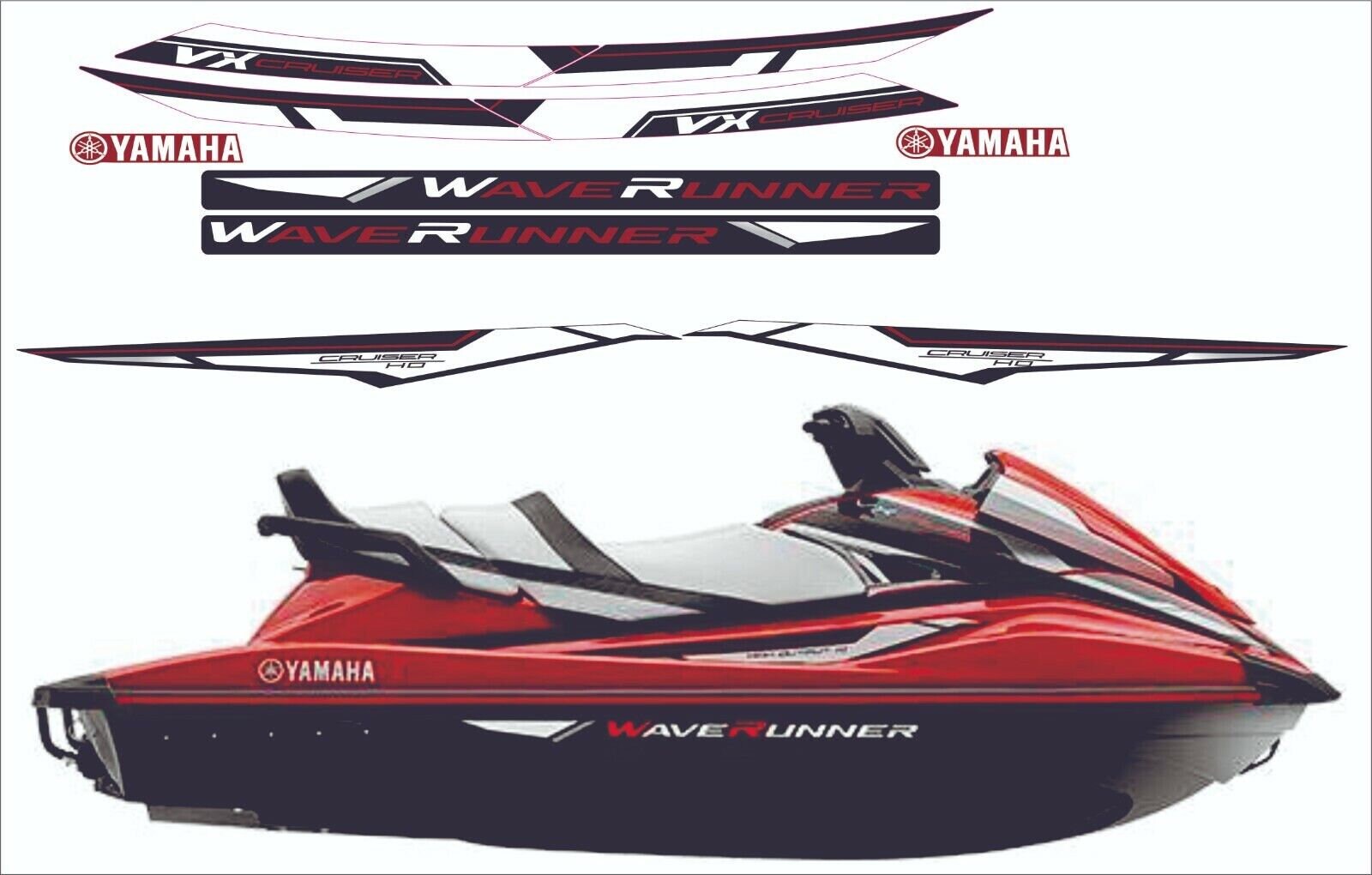 YAMAHA WAVERUNNER VX Cruiser Ho 2017 Graphics / Decal / Sticker Kit - Etsy
