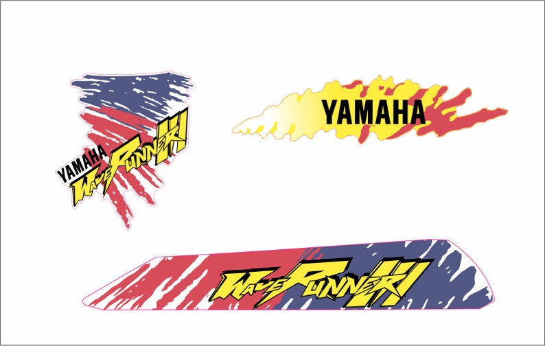 YAMAHA WAVERUNNER 1995 GEN 3 Graphics / Decal / Sticker Kit Blue - Etsy