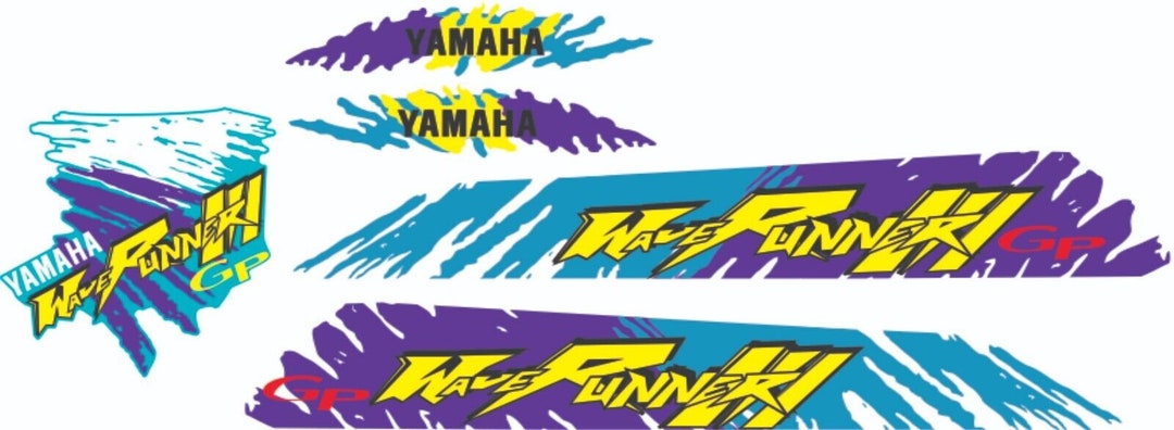 YAMAHA WAVERUNNER 1995 GP Gen 3 Graphics / Decal / Sticker Kit Purple ...