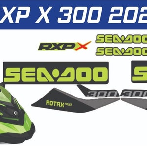 SEADOO RXP X 300 2020 Graphics / Decal / Sticker Kit Custom Green - Etsy