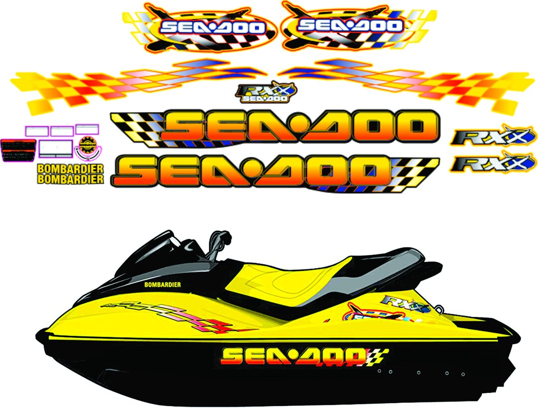 Seadoo RXX 2001 Graphics / Decal / Sticker Kit - Etsy