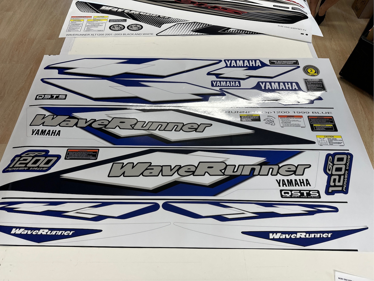 WAVERUNNER GP 1200 1999 Graphics / Decal Replacement Graphics / Decal ...