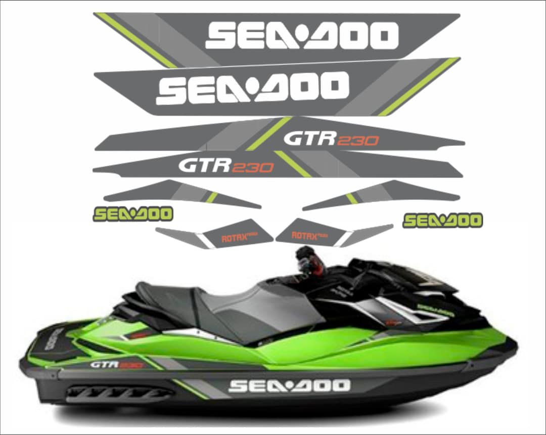 SEADOO GTR 230 X 2017 Graphics / Decal / Sticker Kit - Etsy