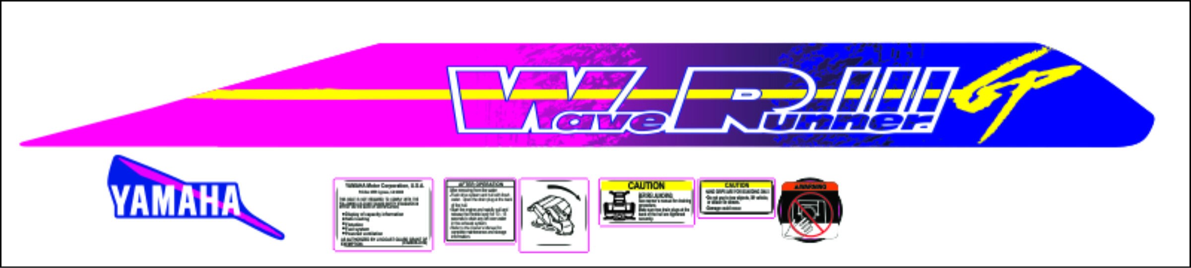 Waverunner 3 GP 1994 Graphics / Decal / Sticker Kit - Etsy