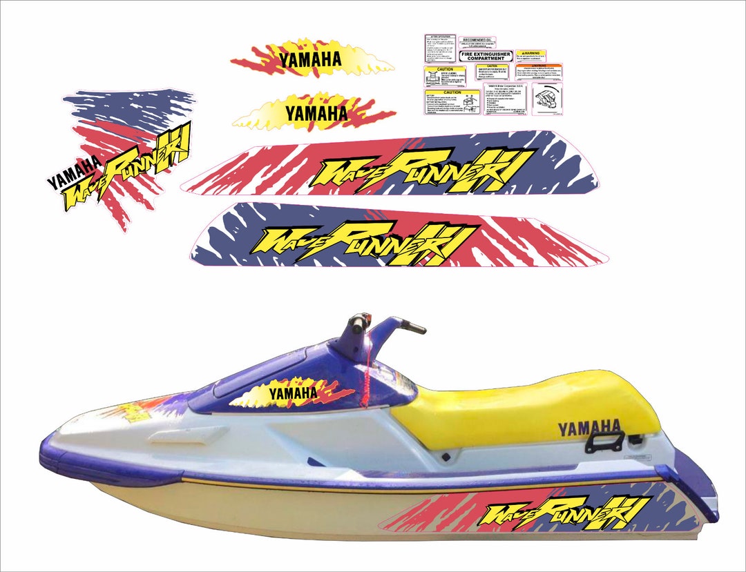 YAMAHA WAVERUNNER 1995 GEN 3 Graphics / Decal / Sticker Kit Blue - Etsy