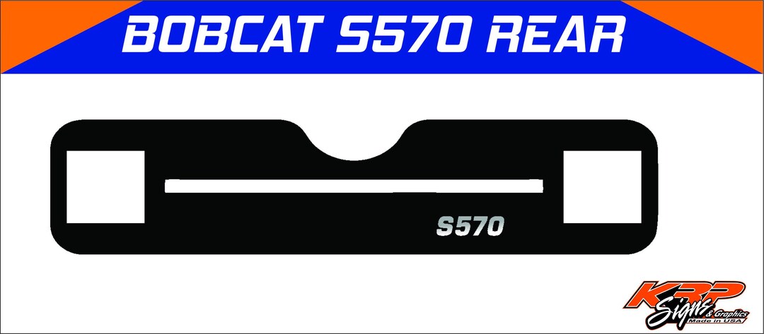 BOBCAT S570 Rear Vinyl Decal Set - Etsy