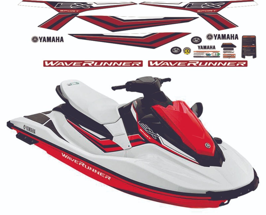YAMAHA WAVERUNNER EX Sport 2020 Graphics / Decal / Sticker Kit Red - Etsy