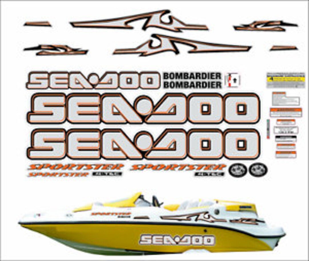 Seadoo Sportster 2003 Graphics / Decal / Sticker Kit - Etsy