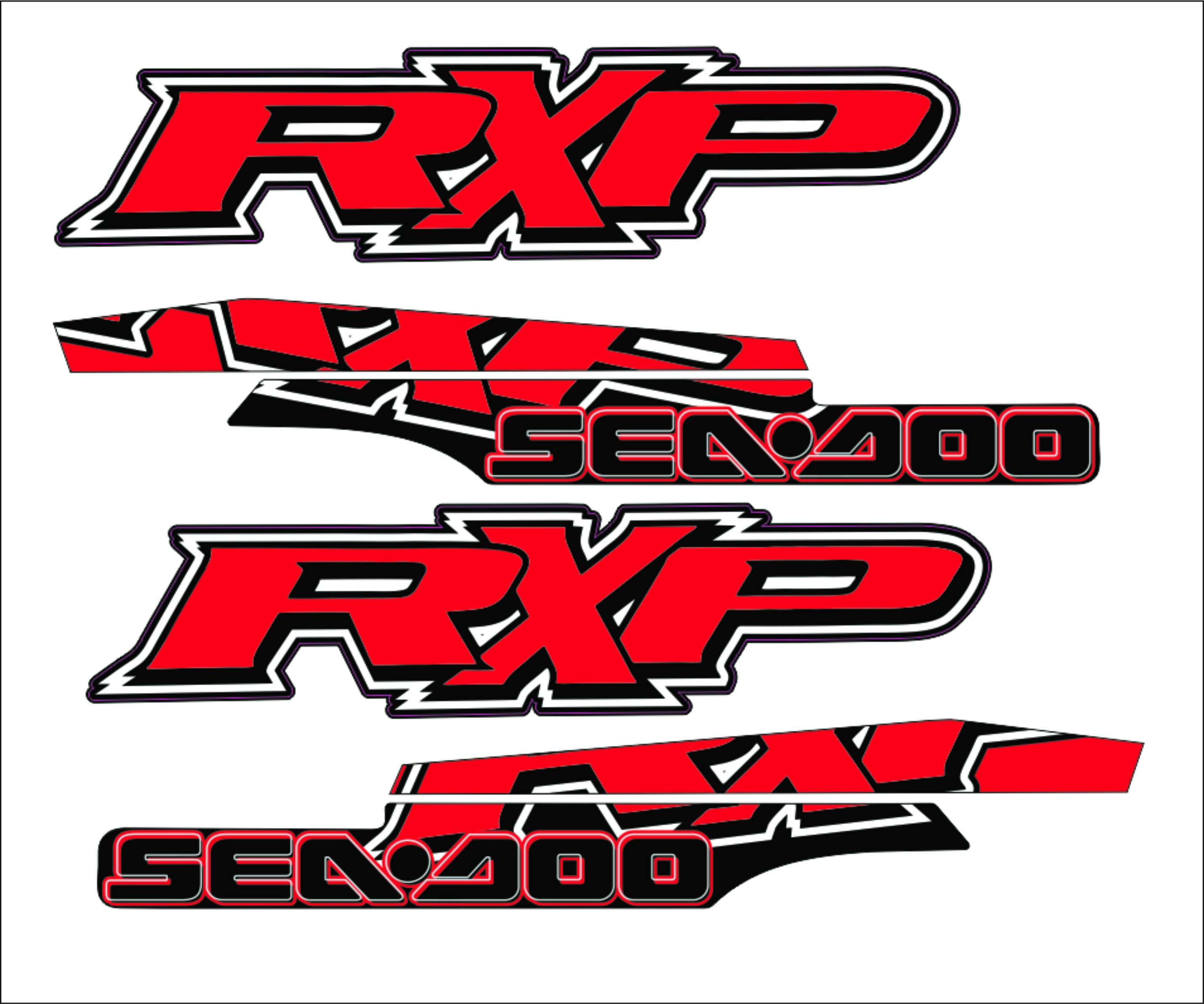 Seadoo RXP 215 2009 Red Graphics / Decal / Sticker Kit - Etsy
