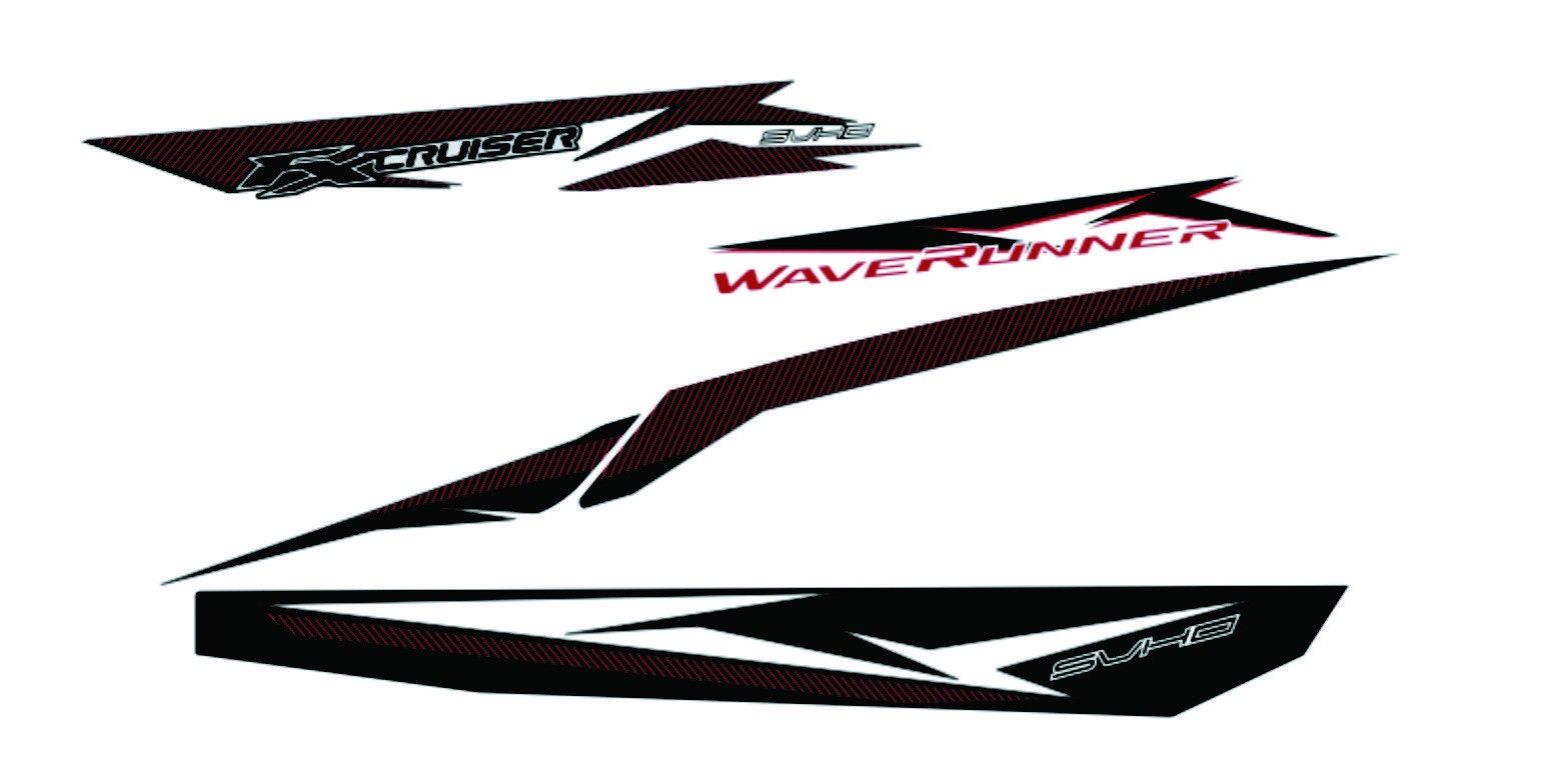 YAMAHA WAVERUNNER FX Cruiser Svho 2015 Graphics / Decal / Sticker Kit ...