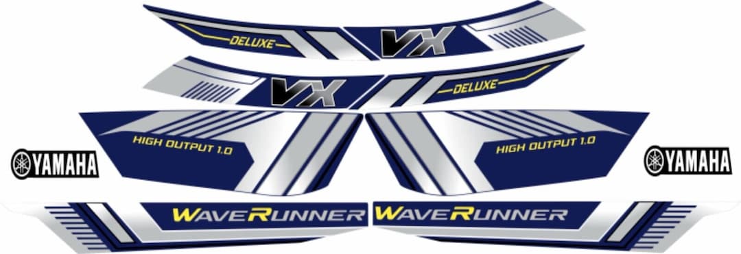 YAMAHA WAVERUNNER VX Deluxe Ho 1.0 2017 Graphic /decal / Sticker Kit ...