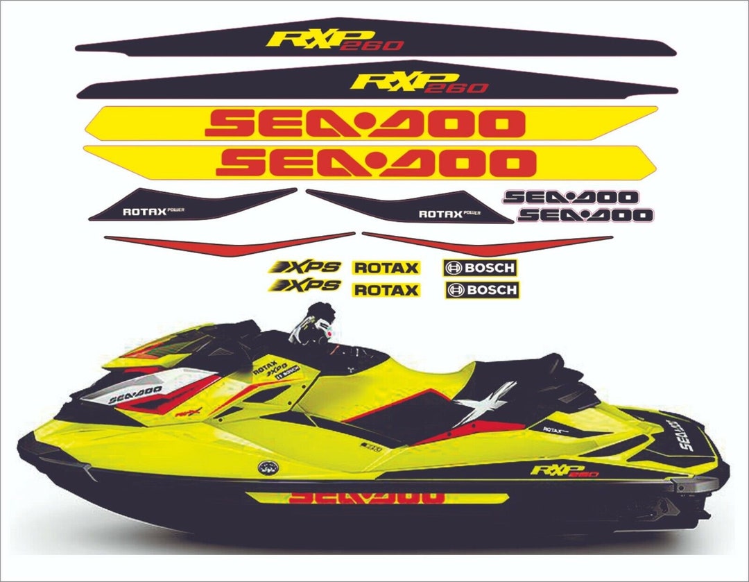 Seadoo RXP-X 260 2015 Graphics / Decal / Sticker Kit - Etsy