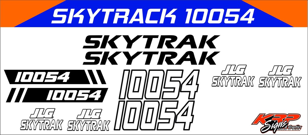 SKYTRACK 10054 Vinyl Decal Set Half Kit - Etsy
