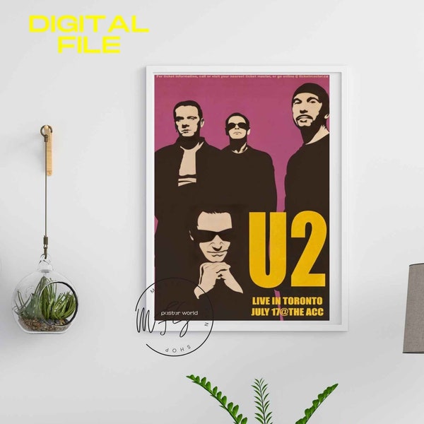 U2 Poster - Etsy