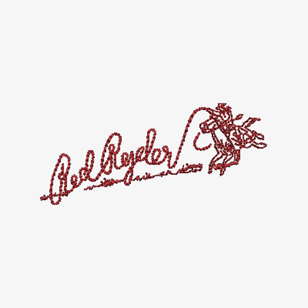 Red Ryder Embroidery File - Etsy