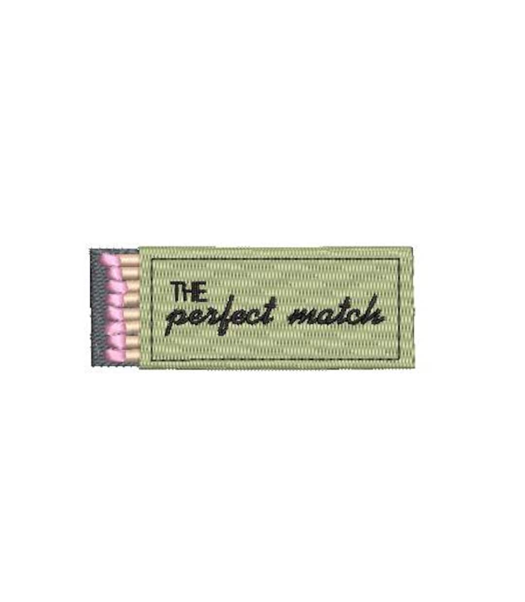 The Perfect Match Matchbook Embroidery File - Etsy